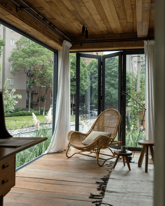 Buffier Rattan Lounge Chair - Embrace-like Design | ZM Home