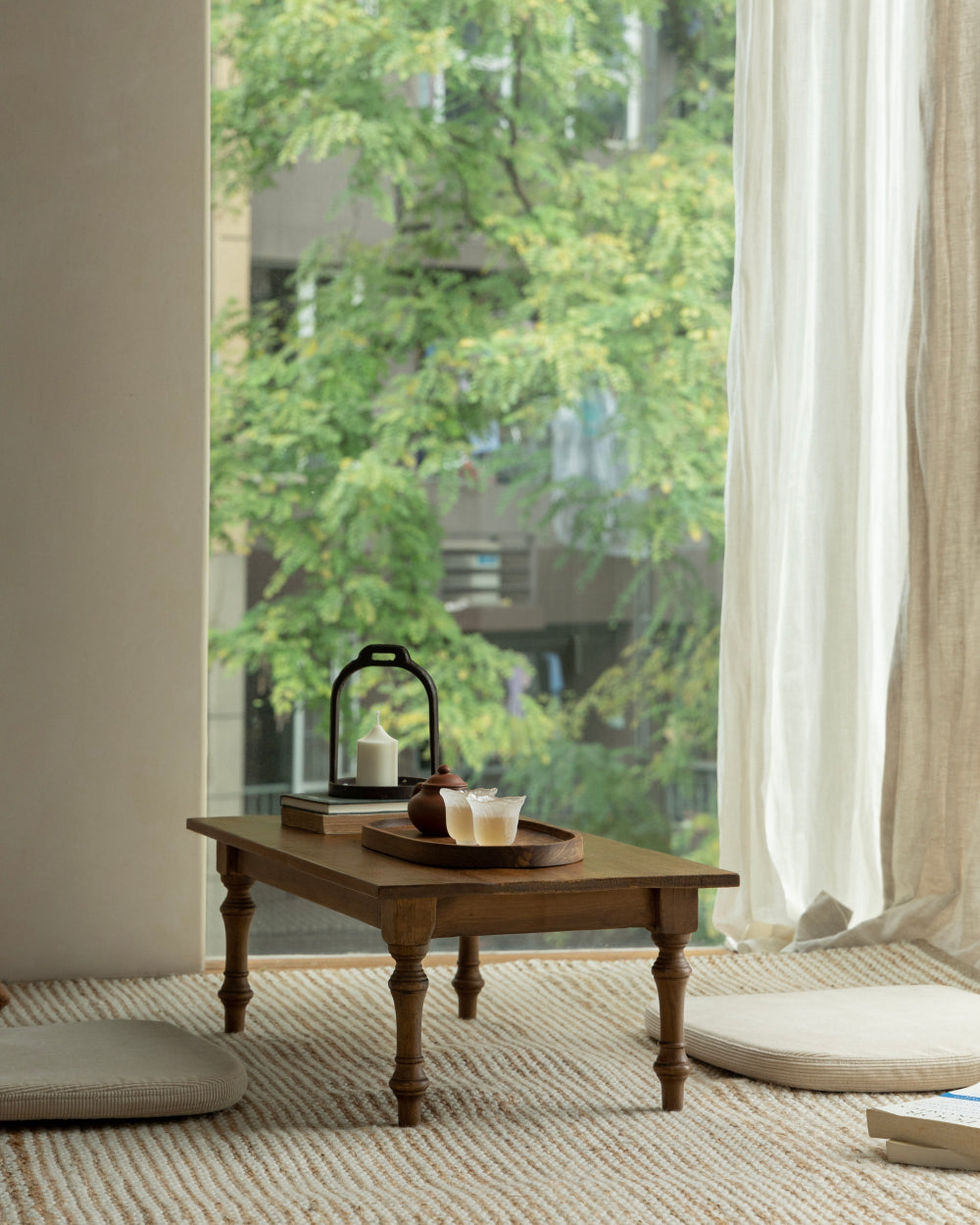 Tatami Tea Table | Reclaimed Teak, Roman Legs - ZM Home