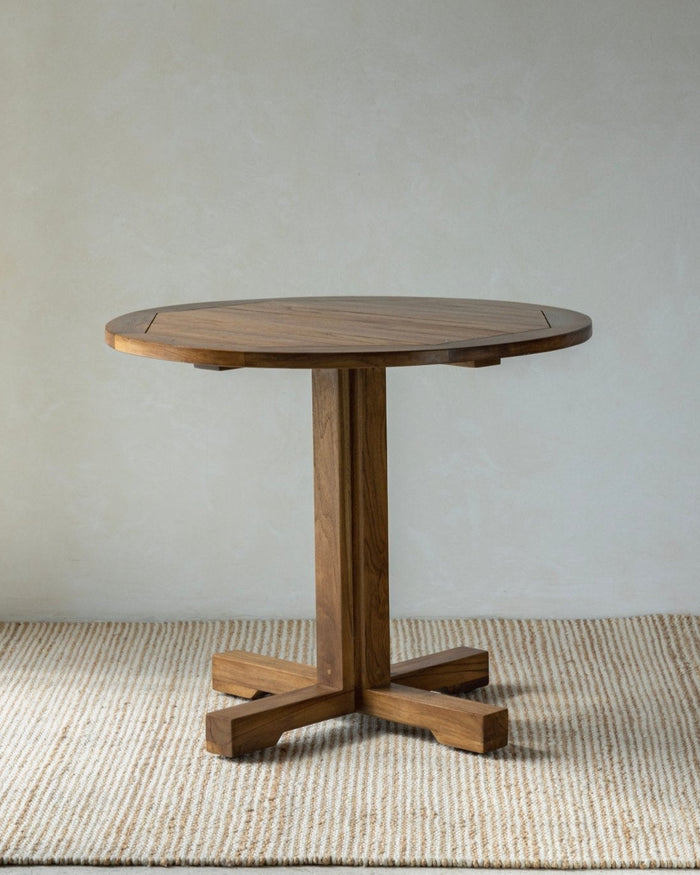 Ruby Teak Round Table - Solid Wood Design | ZM Home